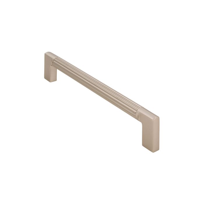 Bar Handle 'Art' Stainless Steel Effect Ribbed - QualityFittings
