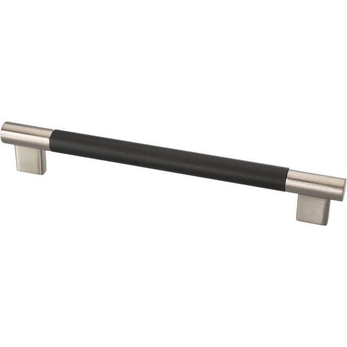 Bar Handle 'Round' Stainless Steel Effect / Maple Black - QualityFittings