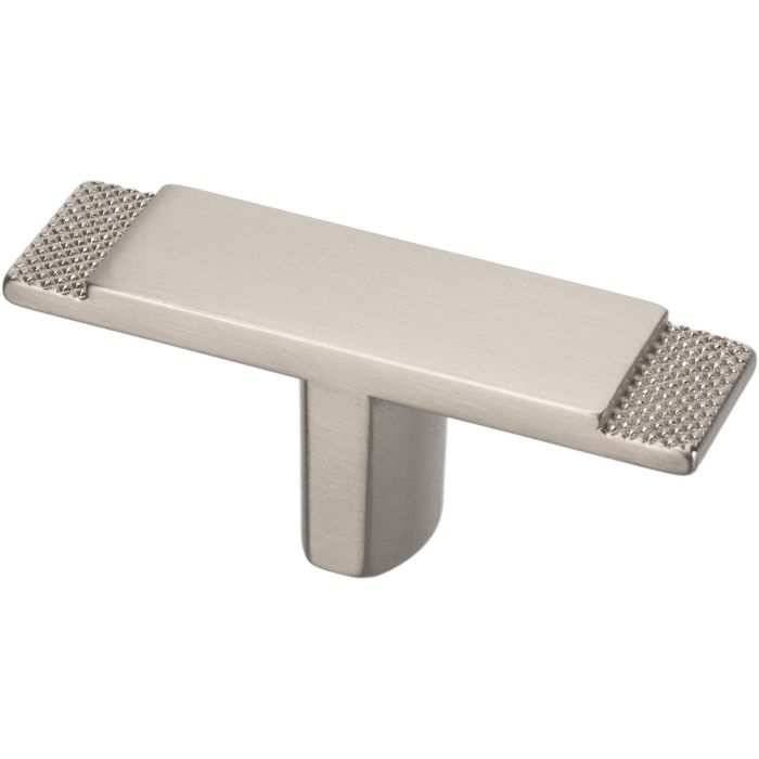 Cabinet Knob 'Mix' Stainless Steel Effect Knurled - QualityFittings