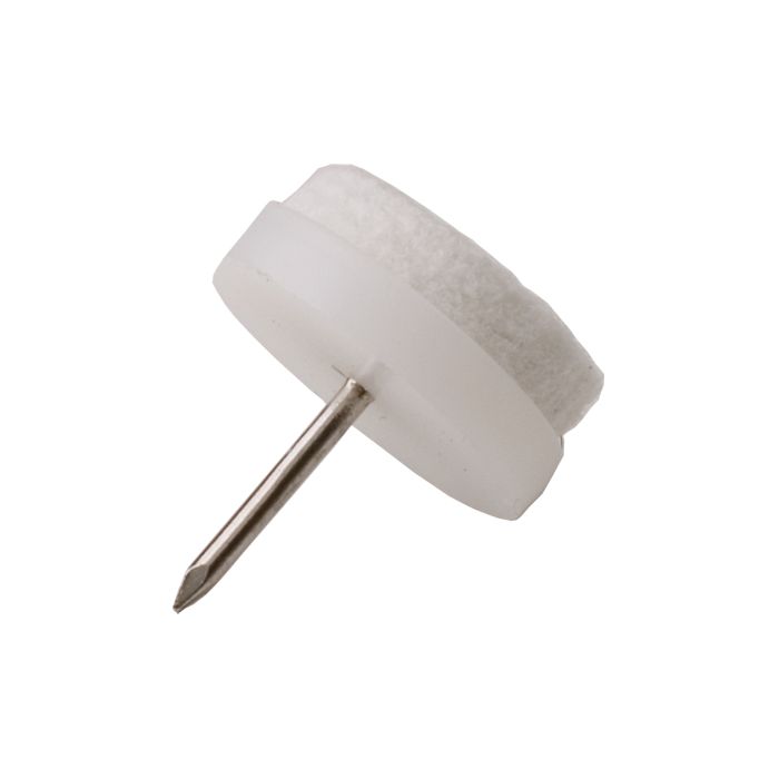Furniture Felt Glide with Nail White - QualityFittings