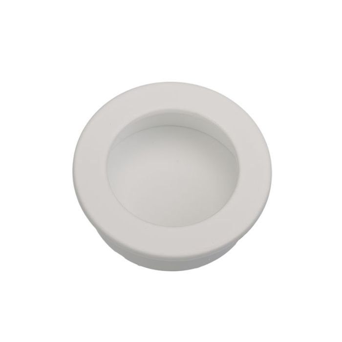 Inset Handle 'Inlay Round' White - QualityFittings