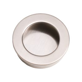 Inset Handle 'Inlay Round' Stainless Steel Effect - QualityFittings